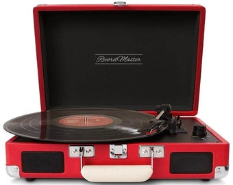 Red Record Player - Etsy
