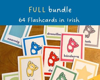 SHAPES & COLOURS 23 Flashcards in Irish for Digital Download - Etsy