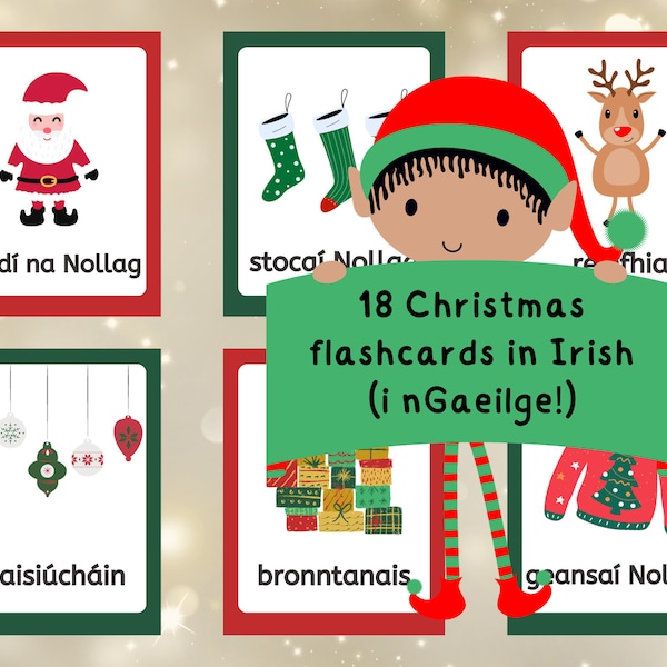 Christmas Flashcard - Etsy