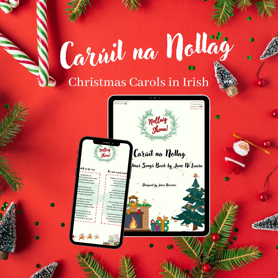 Christmas Carols E-book in Irish / Carúil Na Nollag E-leabhar - Etsy ...