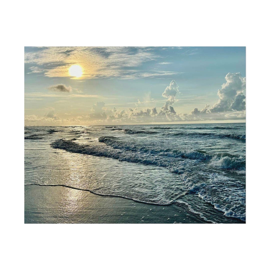 Rolled Posters, Beach Sunrise Print, Wall Art Decor, Coastal Home Decor ...