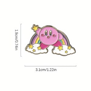 Cute Anime Kirby Funny Meme Cartoon Enamel Pin Alloy Brooch - Etsy