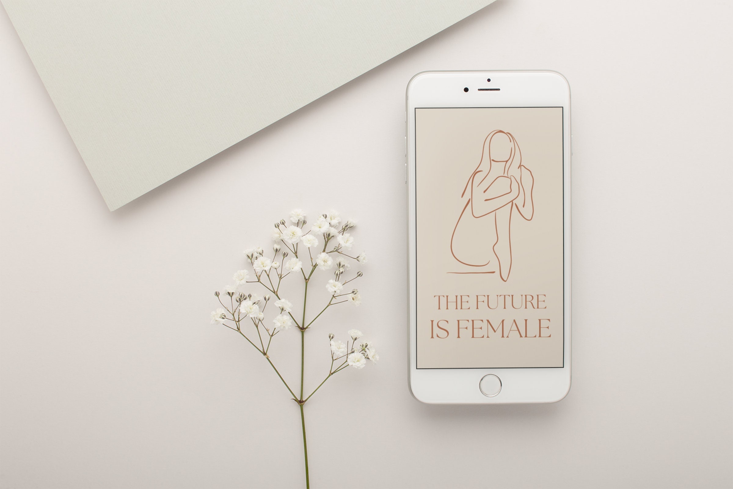 20 Minimalist Feminism Wallpapers / 5 Designs Included / 4 Colour ...