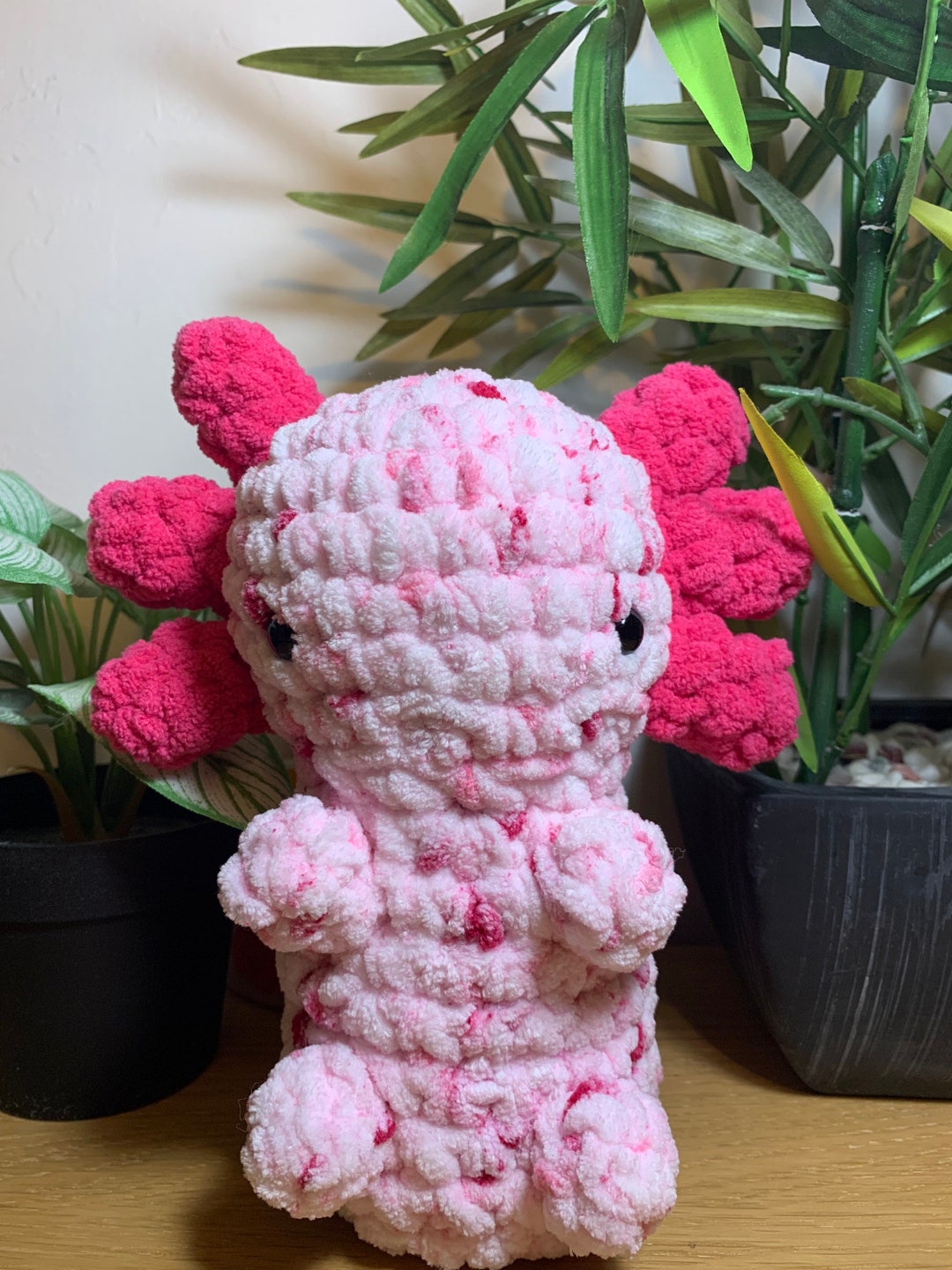 Crochet Raspberry Axolotl Handmade Plushie Gift Animal - Etsy