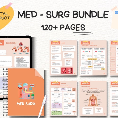 Med Surg Bundle Med Surg Study Guide Bundle Nursing Notes - Etsy