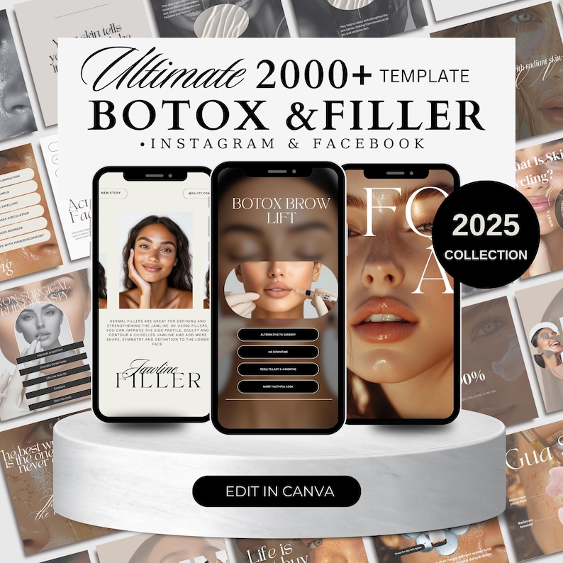 Botox and Filler Template, Nurse Injector Templates, Medspa Template ...