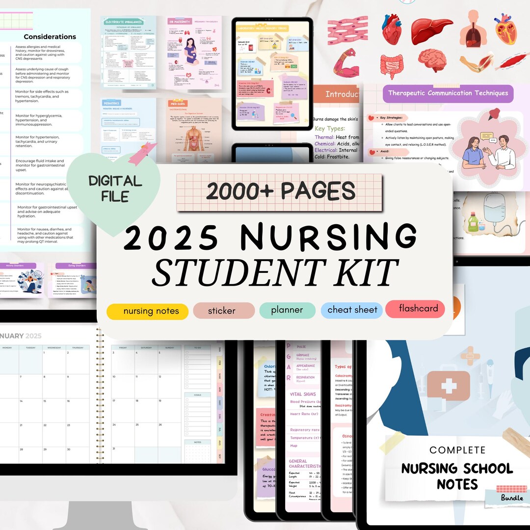 Nursing School Notes Ultimate Med Surg, Pediatrics, Fundamentals ...