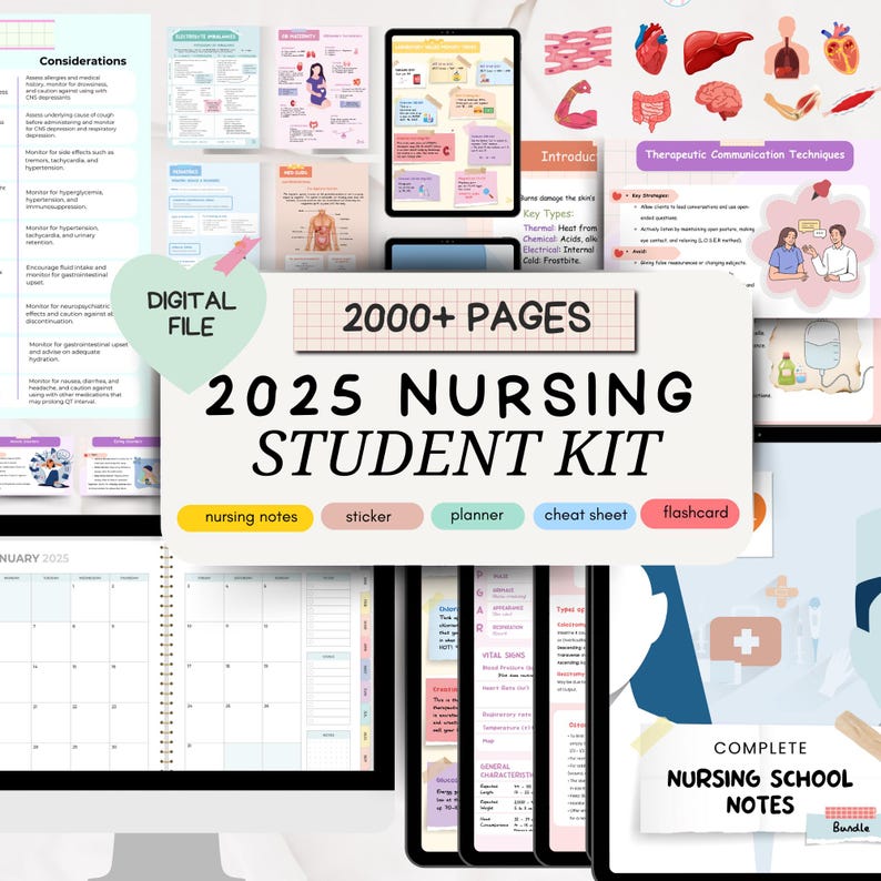 Nursing School Notes Ultimate Med Surg, Pediatrics, Fundamentals ...