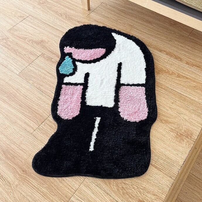 Tufted Sad Man Rug Aesthetic Rug Custom Rug Handmade Rug - Etsy