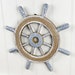 Large 40cm Rustic Ships Wheel Wall Mounted Decoration Nautical Home ...