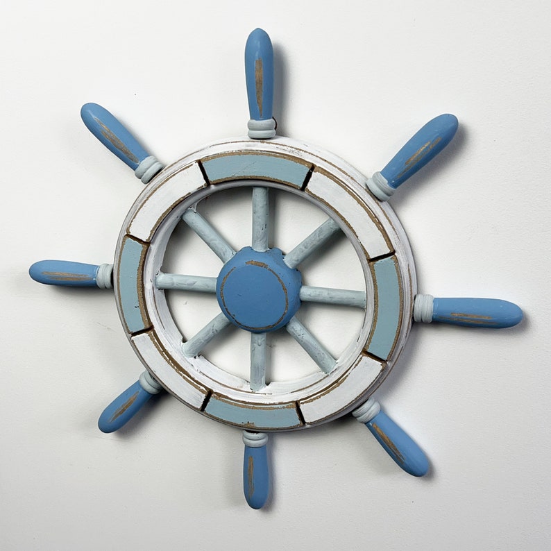 Wooden Ships Wheel Wall Decoration Nautical Home Hanging - Etsy UK