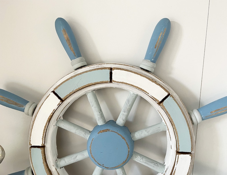 Wooden Ships Wheel Wall Decoration Nautical Home Hanging - Etsy UK
