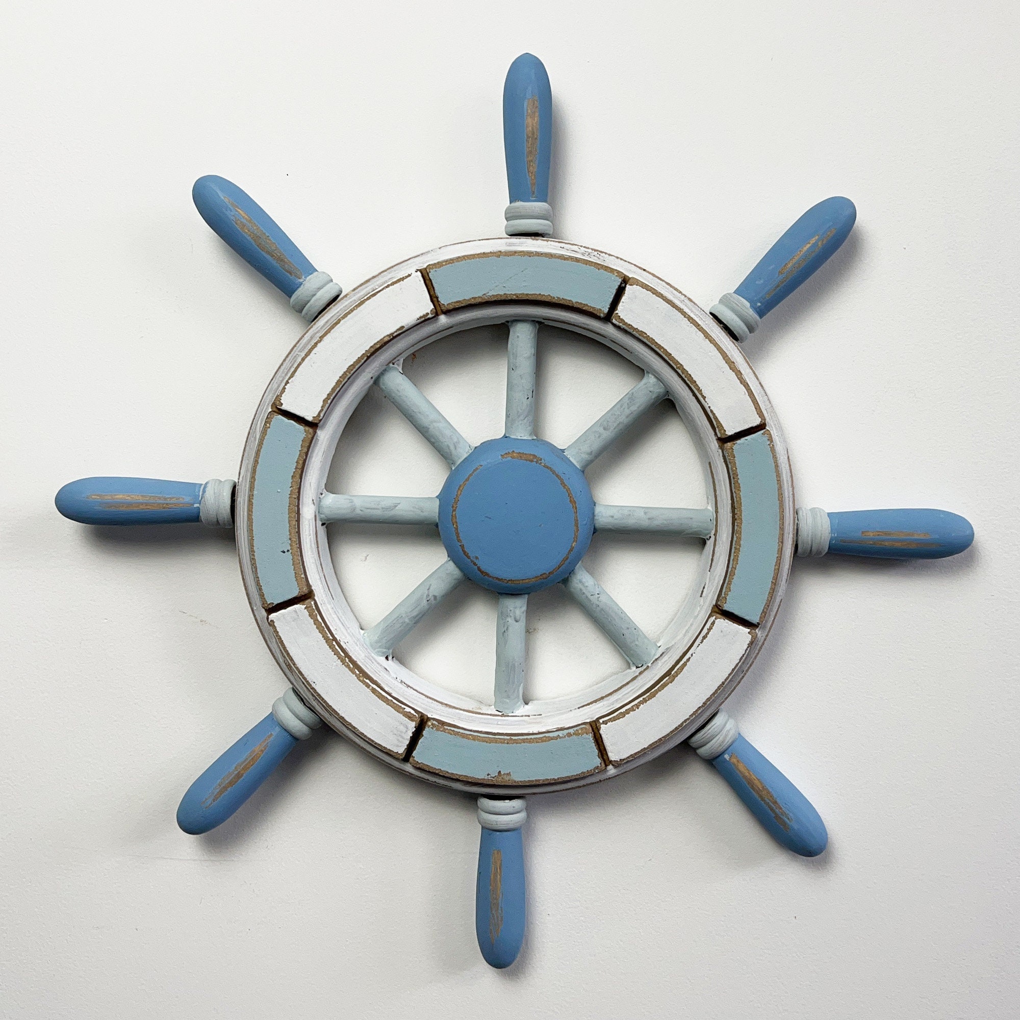 Wooden Ships Wheel Wall Decoration Nautical Home Hanging - Etsy UK