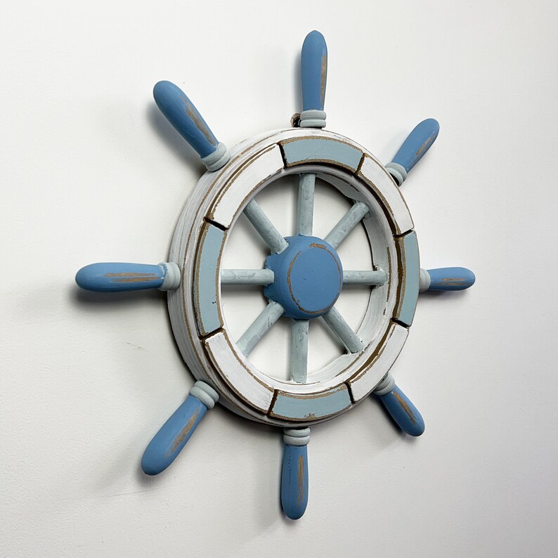Wooden Ships Wheel Wall Decoration Nautical Home Hanging - Etsy UK