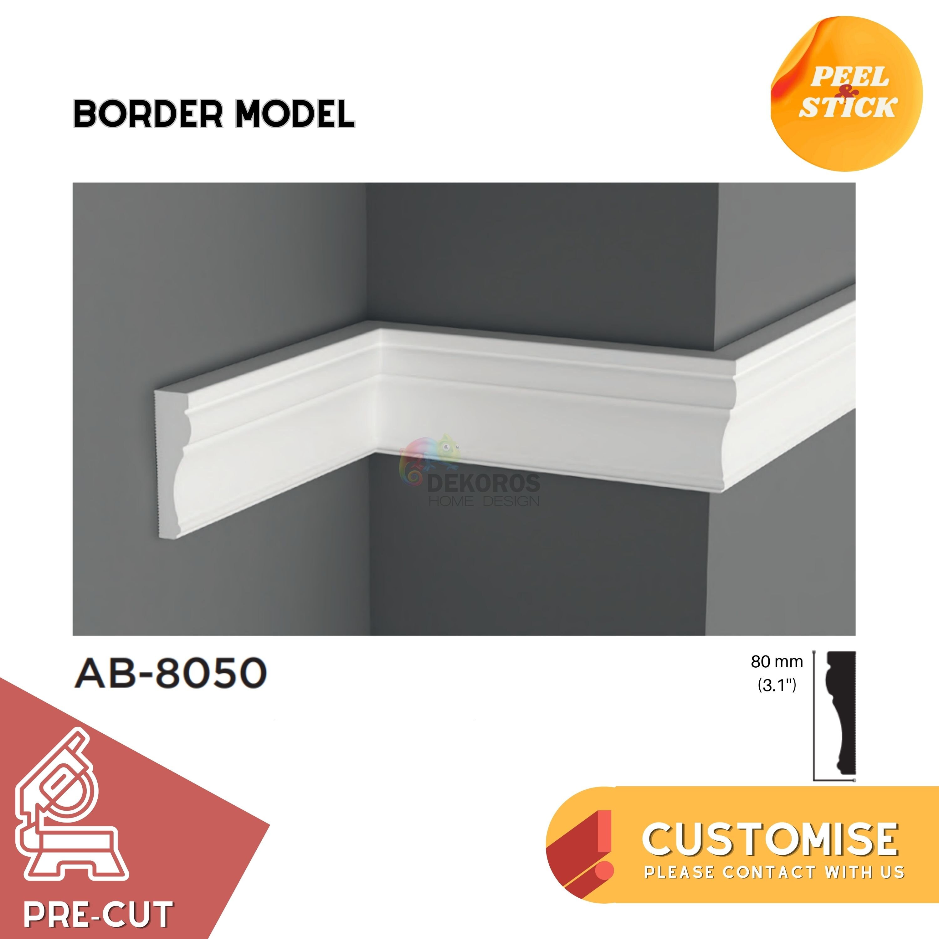 Wall Molding Set, Board and Batten Wall Kit, Pre-cut 4cm Frame ...