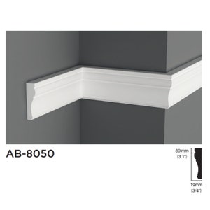 Ready Assemble Wall Molding Kit, Pre-cut 6 Cm Modern Mouldings ...