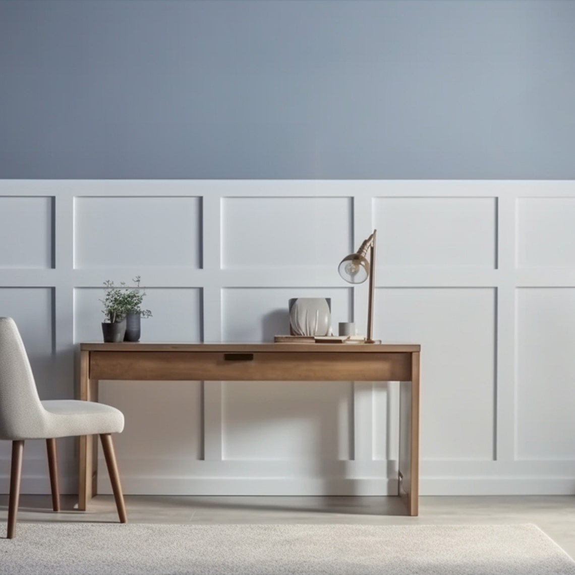 Ready Assemble Wall Molding Kit Pre-cut 6 Cm Modern Mouldings - Etsy