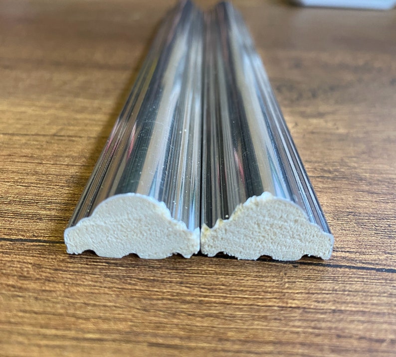 Shiny Silver Wall Molding, Silver Wall Molding Kit, Shiny Wall Moldings ...