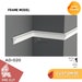 Wall Molding Set, Board and Batten Wall Kit, Pre-cut 4cm Frame ...