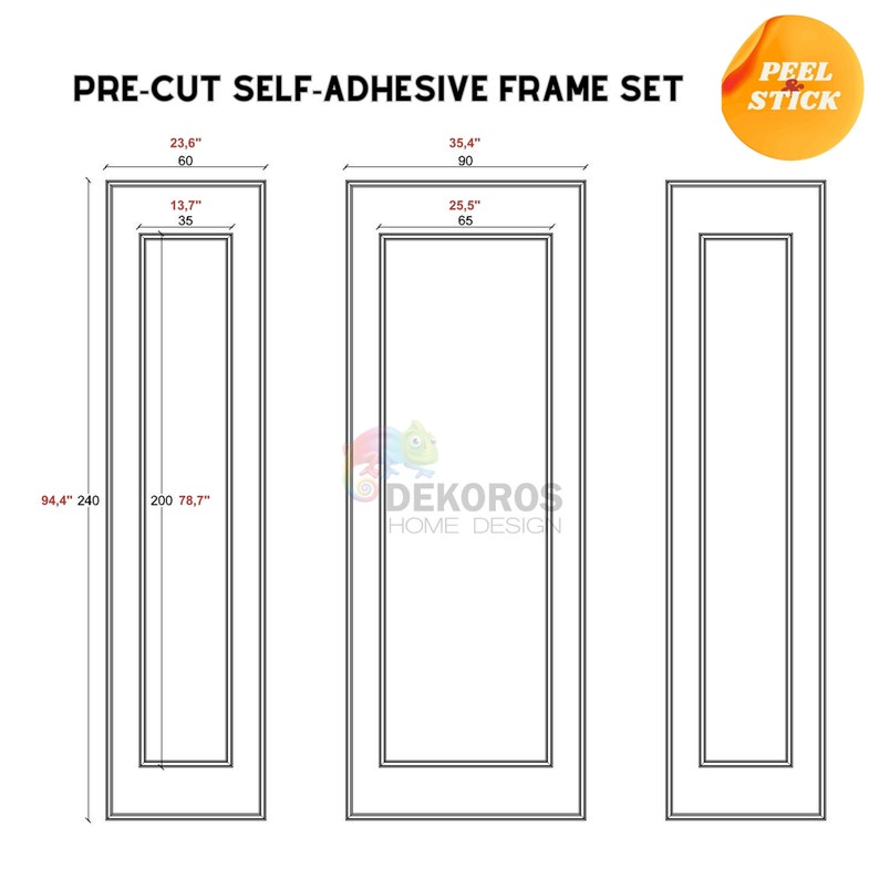 Golden Wall Molding Kit, Shiny Gold Wall Moldings, Gold Paneling ...