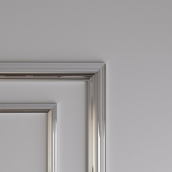Stick On Mirror 5m Wall Molding Trim 8mm Silver Edging Self Adhesive ...