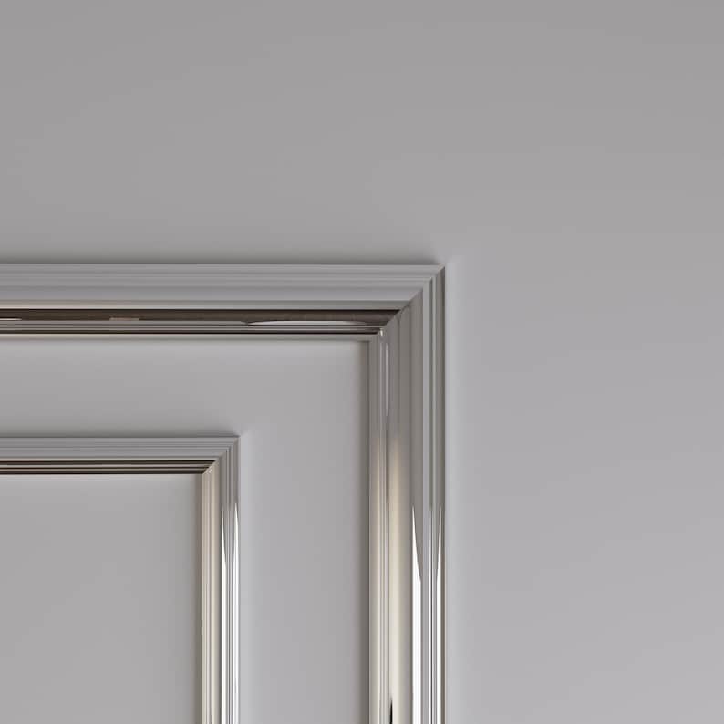 Silver Wall Molding Kit, Shiny Silver Wall Moldings, Silver Paneling ...