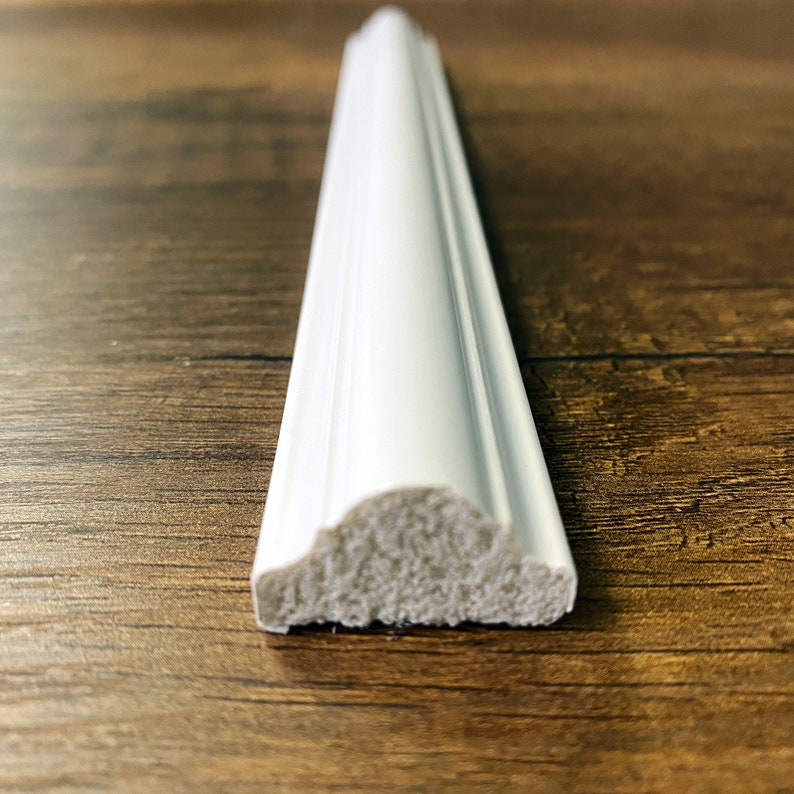 Pre-cut 2.5 Cm Wall Molding Frame Kit, Paintable White Wall Panel ...