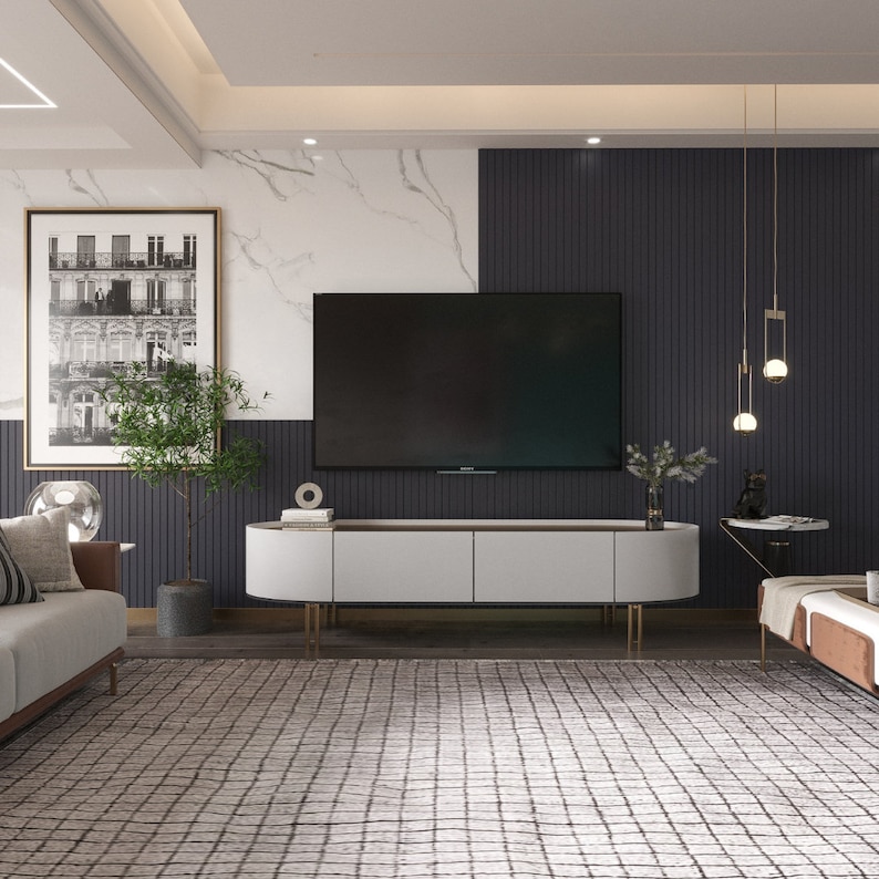 Black Wall Cladding, Decorative Modern Wall Wainscoting, Slat Wall ...