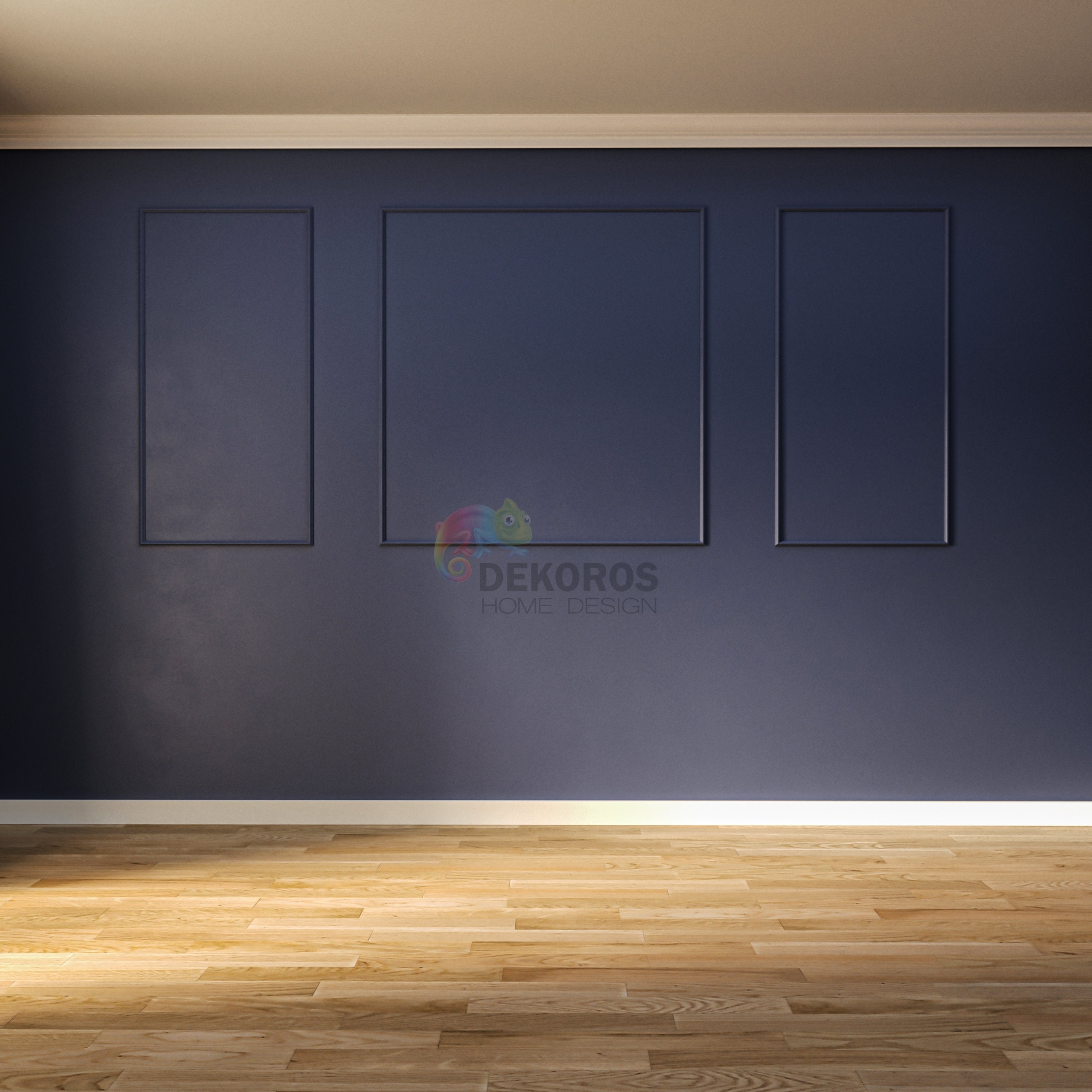 Wall Molding Kit Pre-cut 2,5 Cm/1'' , Model Moulding Frames Resistant ...