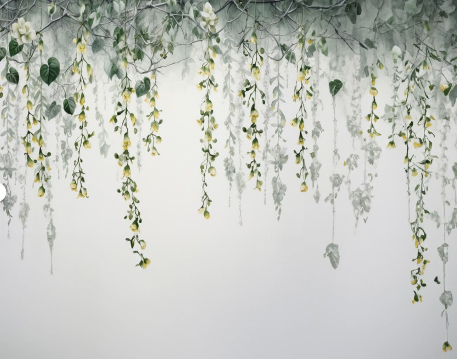 Wall Molding Frame Kit With Wallpaper - 4 Cm Half Mouldings and Border ...