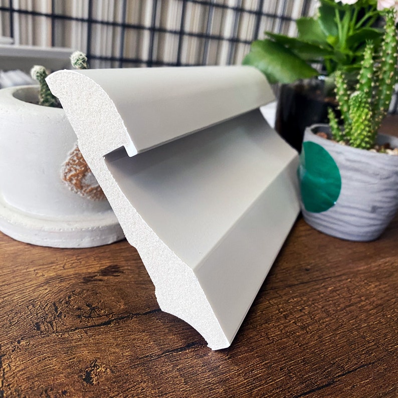 Led Duct Baseboard Molding - Paintable White Base Moulding Wall Decor ...