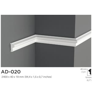 Ready Assemble Wall Moulding Frames, Paintable White Wall Panel ...