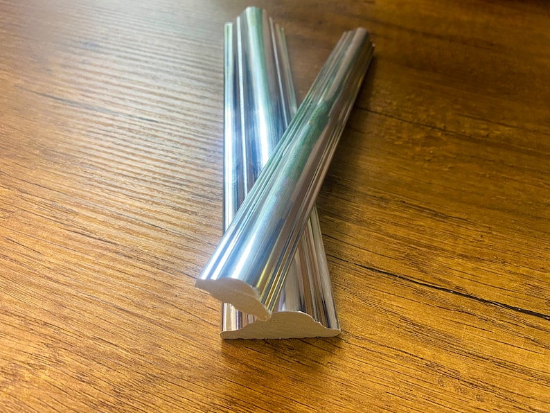 Silver Wall Molding Kit, Shiny Silver Wall Moldings, Silver Paneling ...