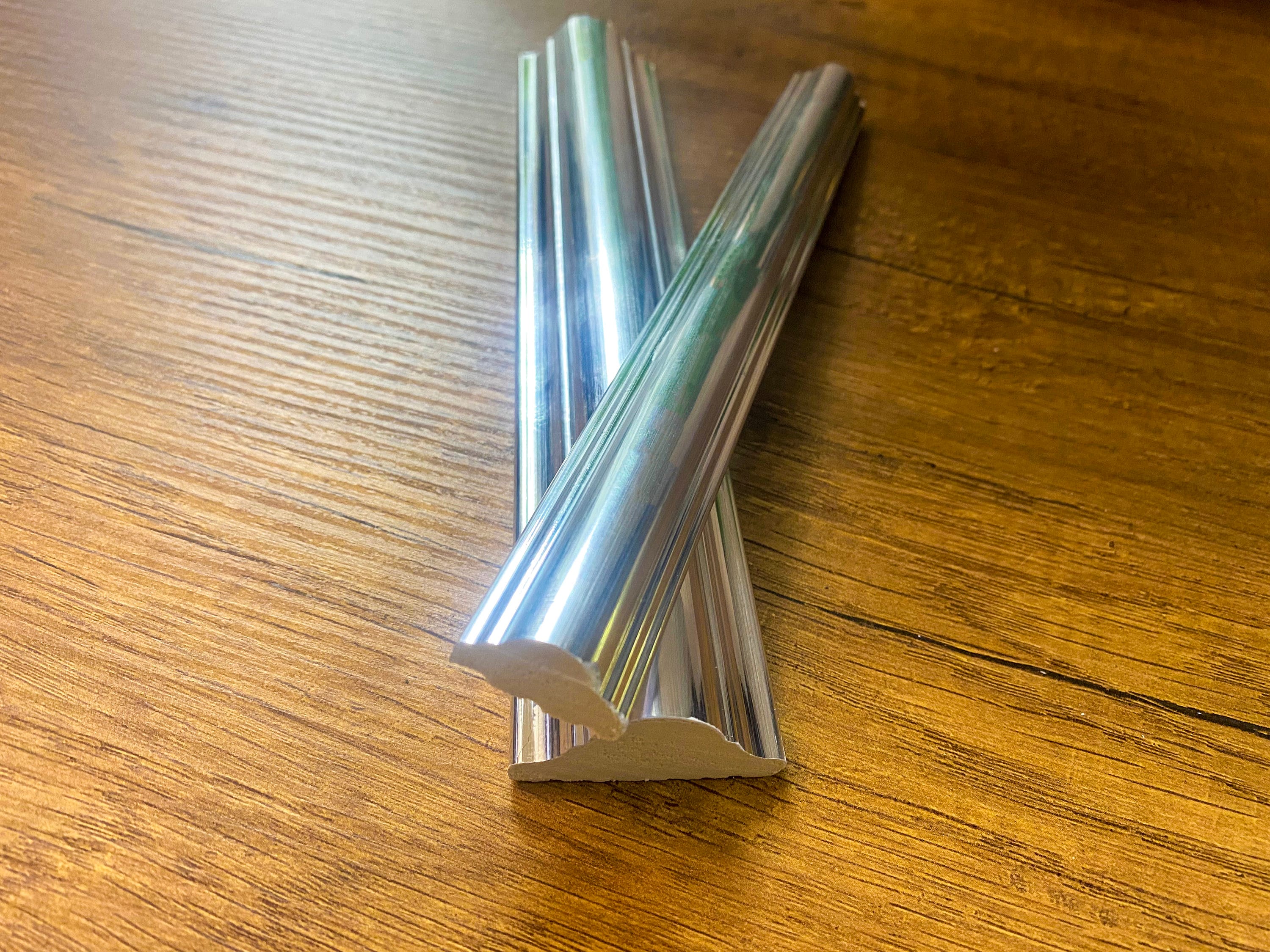 Silver Wall Molding Kit, Shiny Silver Wall Moldings, Silver Paneling ...