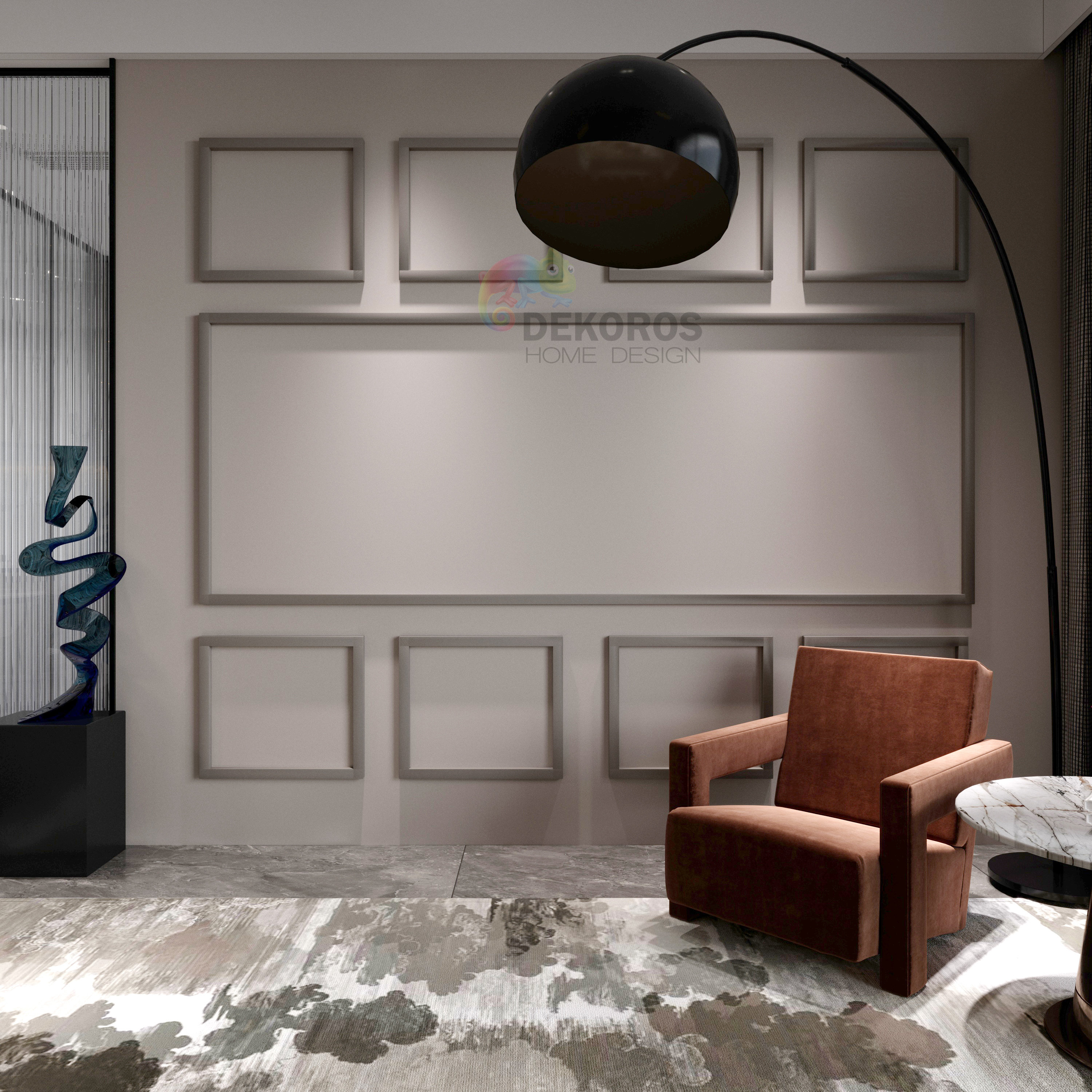 Wall Molding Kit, Pre-cut 3cm Frame Mouldings, Ready Assemble Wall ...