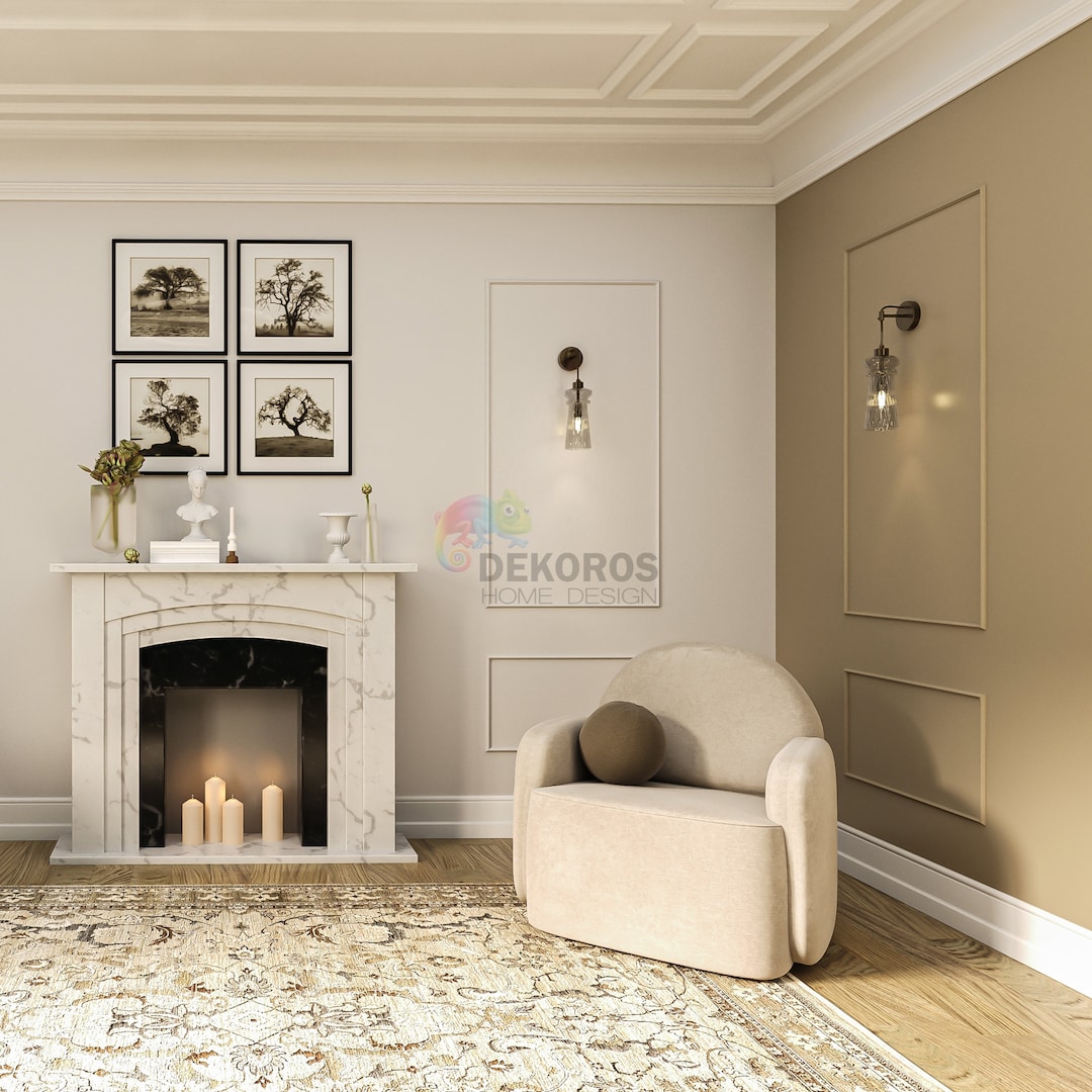 Pre-cut 2,5 Cm/1'' Wall Molding Kit , Model Moulding Frames ...