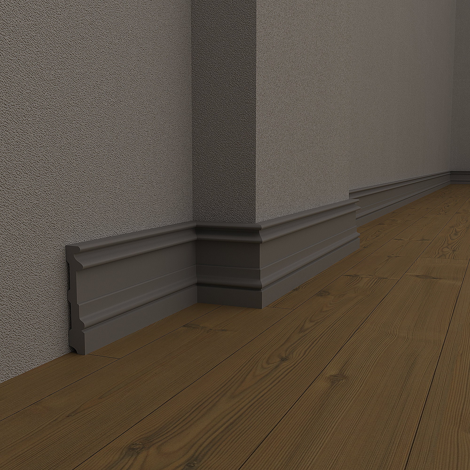 Custom Painting Charge for Baseboard Molding Waterproof Black, Grey ...