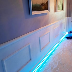 Led Duct Baseboard Molding - Paintable White Base Moulding Wall Decor ...