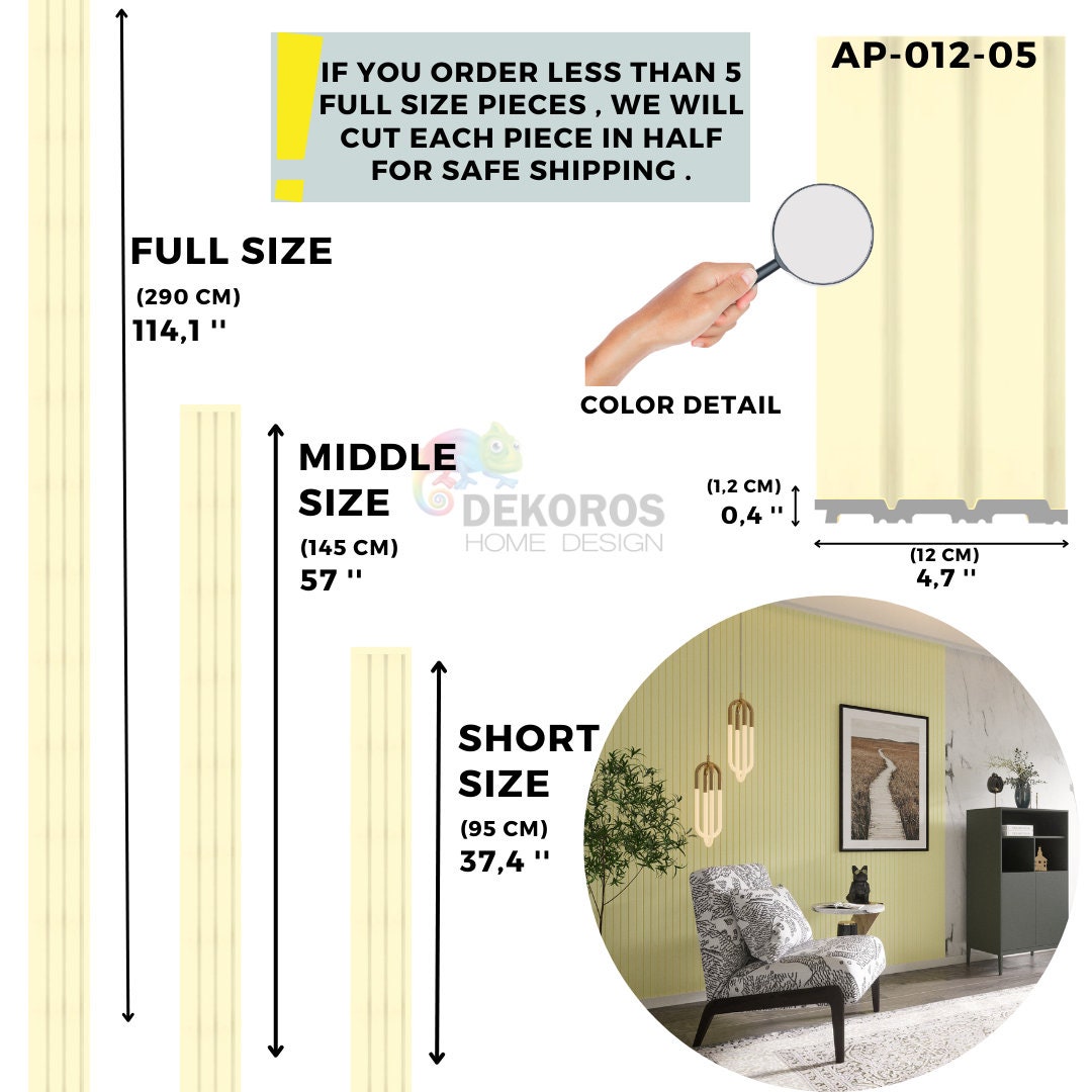 Yellow Wall Paneling, Decorative Wainscoting, Modern Wall Cladding ...