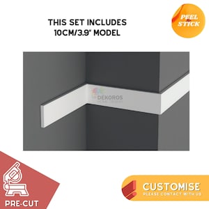 Half Wall Molding Kit, Pre-cut 10 Cm/ 3.9'' Mouldings Wall Trim ...