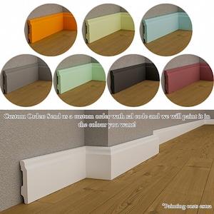 The Package is 20 Baseboard Moldings (totaly 48m/1890'') White ...