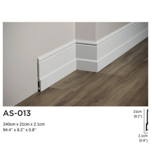 Hotel Baseboard Molding Suitable for Rooms Durable Paintable White Base ...