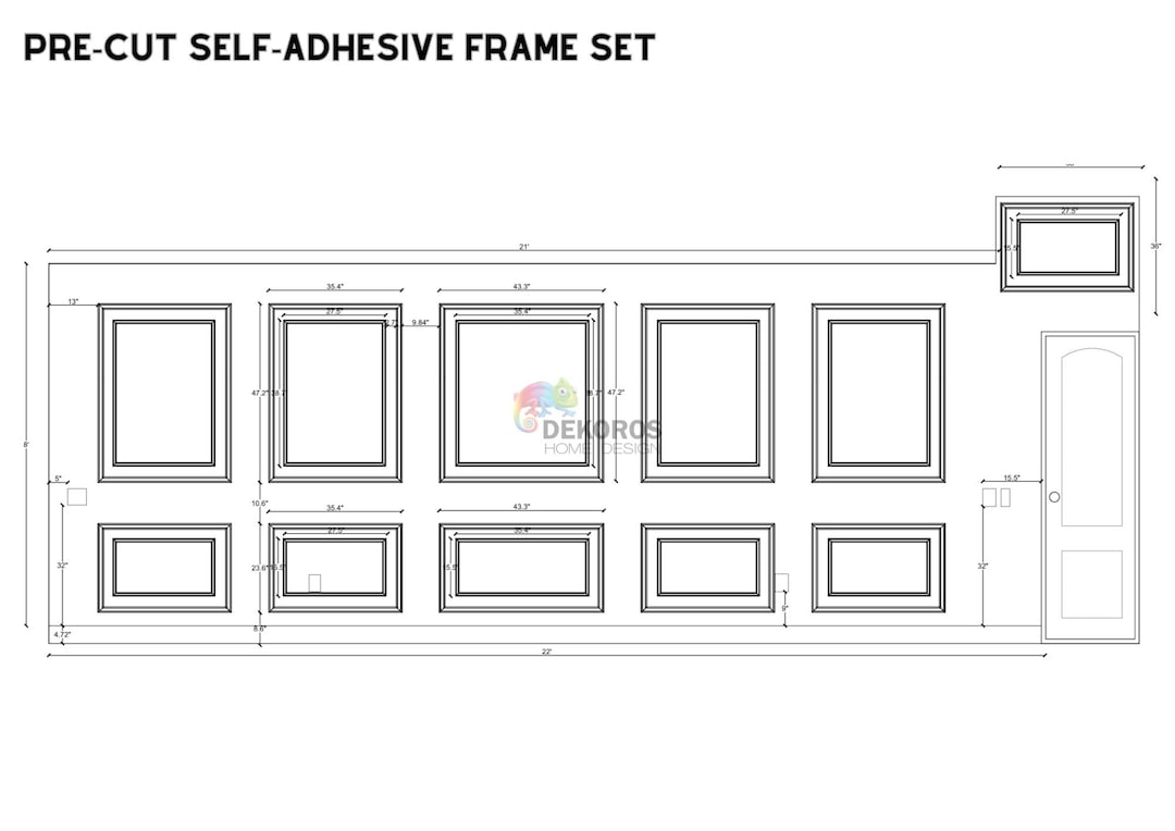 Custom Order- Wall Molding Design Panel Moldings, Pre-cut Ready to Install - Paintable White ...