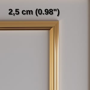 Golden Wall Molding Kit, Shiny Gold Wall Moldings, Gold Paneling ...