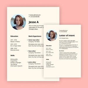 Professional Resume Design. CV Template Word, Pages and PDF. CV, Job ...