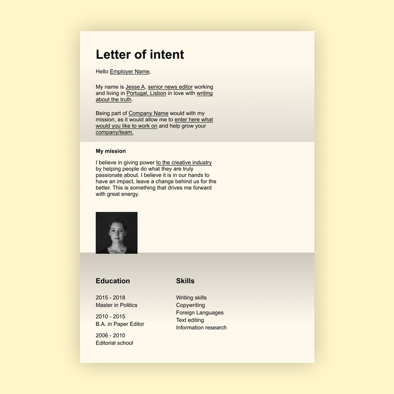 Professional Resume Design. CV Template Word, Pages and PDF. CV, Job ...