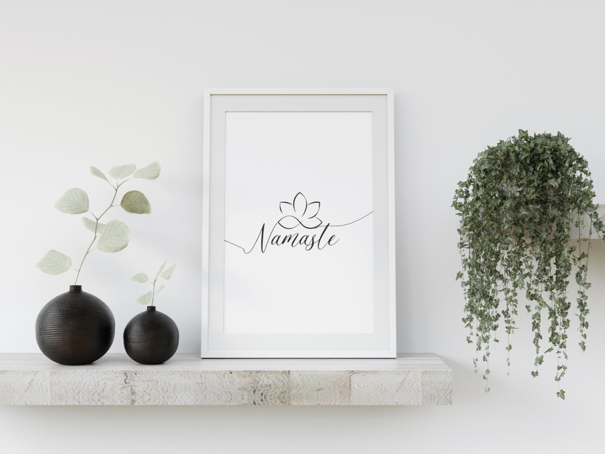 Namaste Printable, Namaste Sign, Namaste Minimalist Printable, Namaste ...