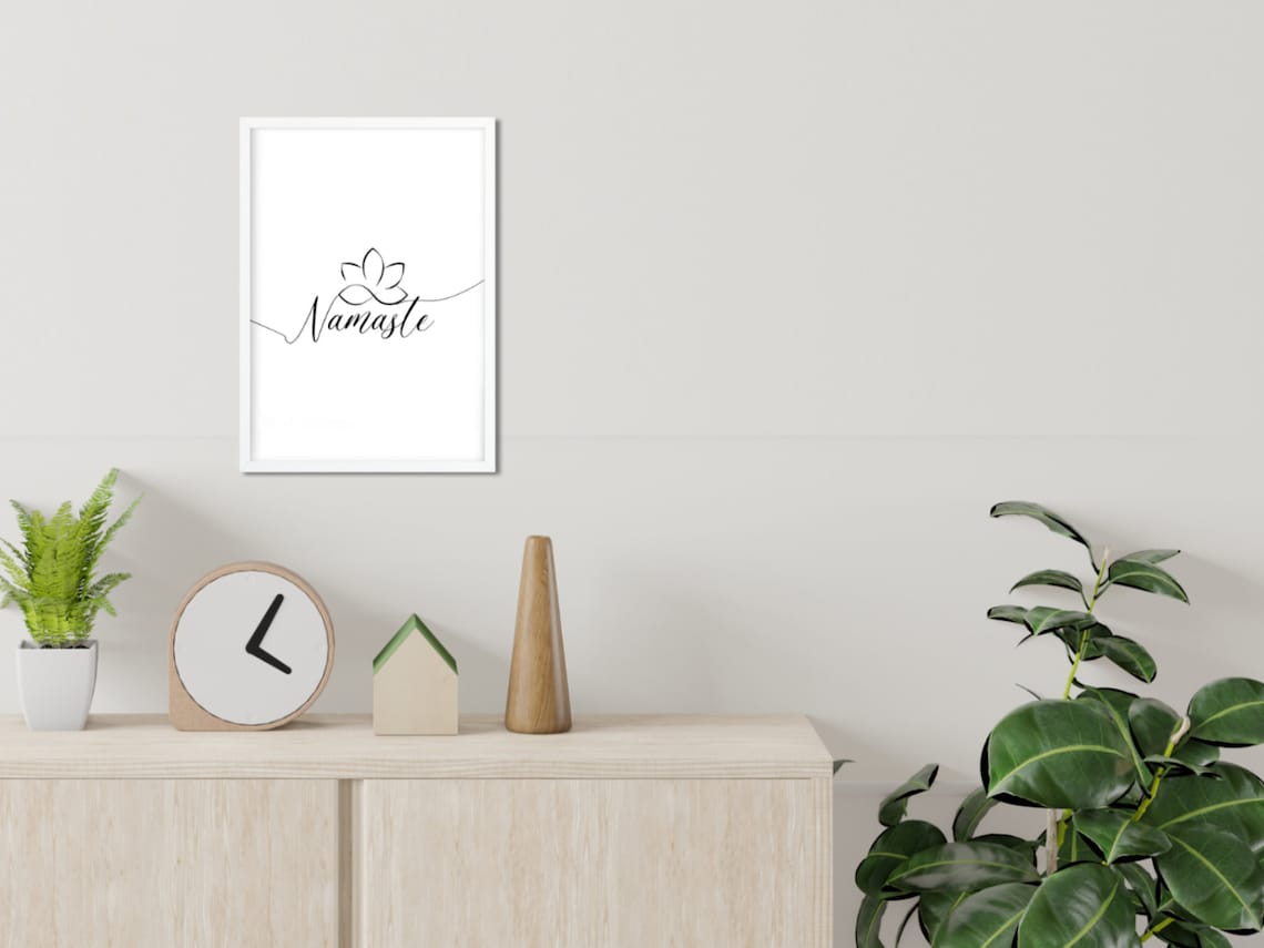 Namaste Printable, Namaste Sign, Namaste Minimalist Printable, Namaste ...