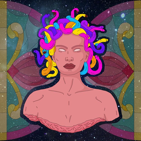 Medusa Print Feminist Art You Are Woman Printable Artwork Etsy