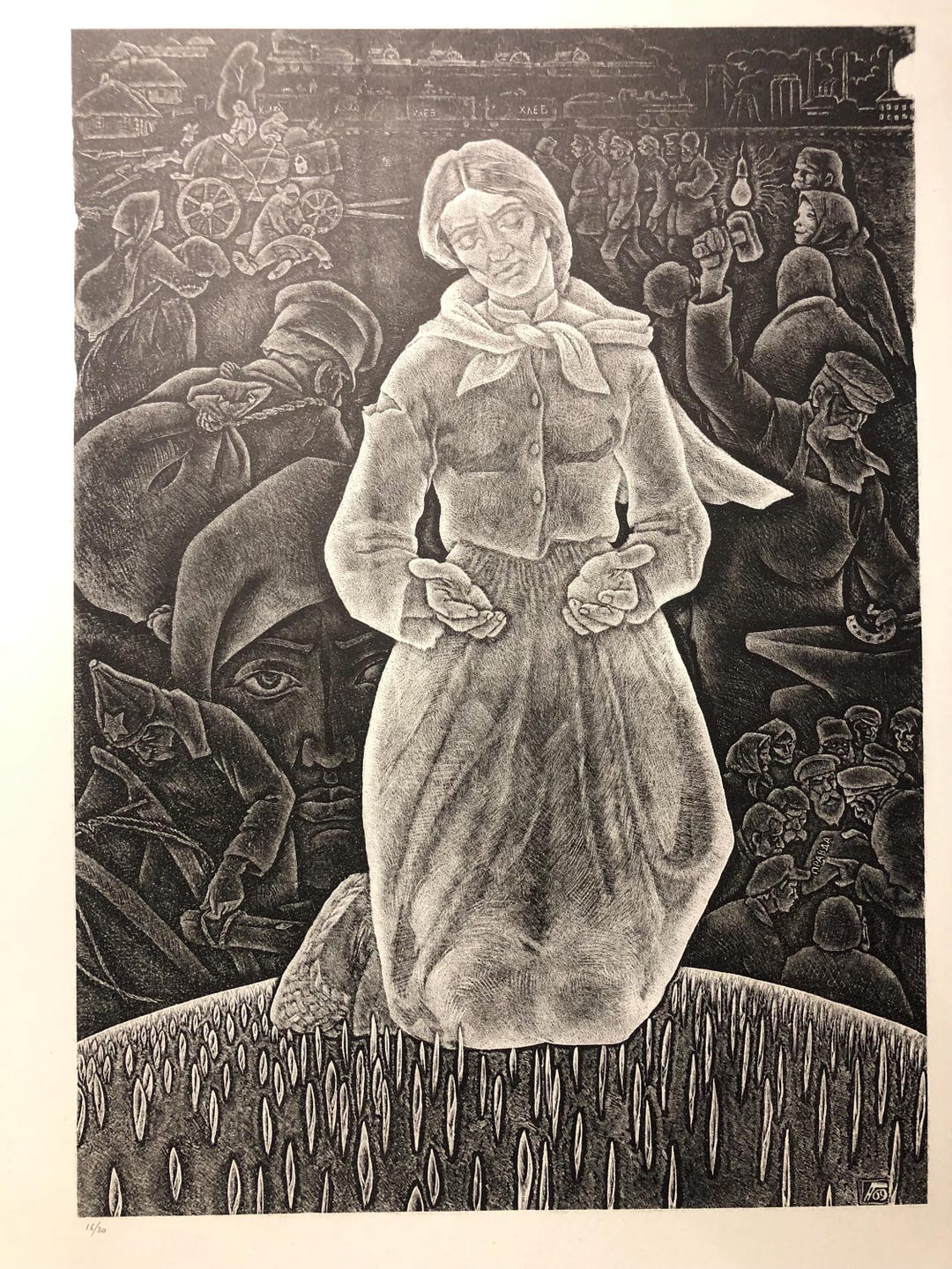 Ukraine Mother, Mykola Popov, People's Artist of Ukraine, Original ...
